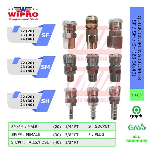 Jual WIPRO Quick Coupler Coupling Sambungan Selang Angin SF SM SH(20/30 ...
