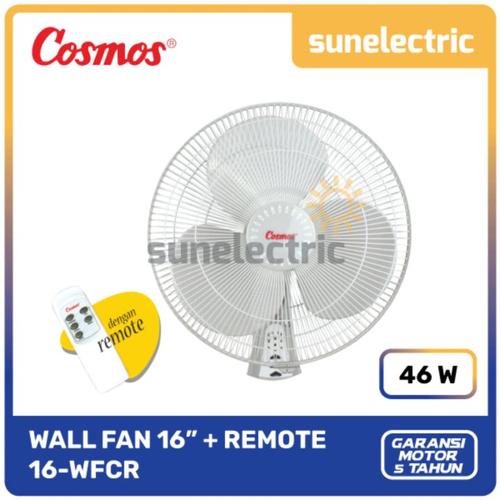 Jual Cosmos 16-WFCR Kipas Angin Dinding / Wall Fan + Remote 16 Inch ...