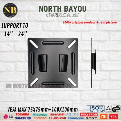 Jual BRACKET BRAKET MONITOR SUPER SLIM LED LCD TV 14 17 19 21 24 INCH ...