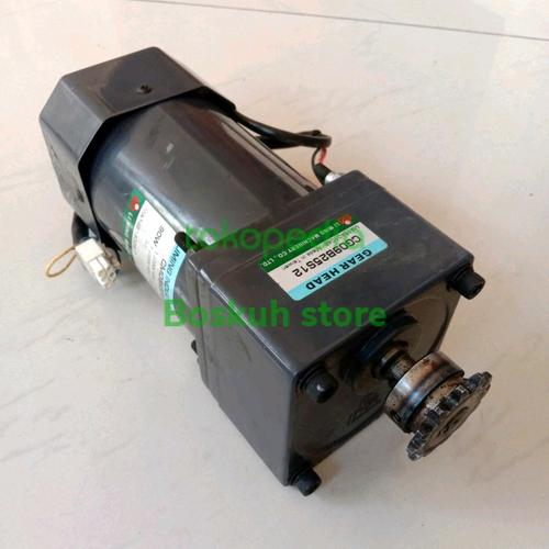Jual AC motor gearbox 220V 90W ratio 1:25 merek LI Ming induction motor ...