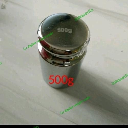 Jual ANAK TIMBANGAN CHROME 500 GR / BANDUL TIMBANGAN KALIBRASI 500gr ...
