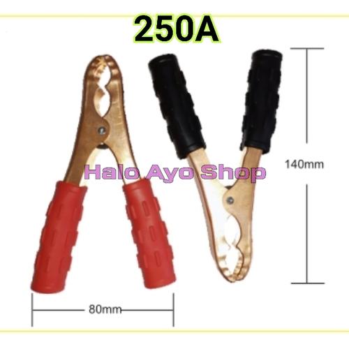 Jual Pasang Jepitan Aki ACCU Besar Merah Hitam Booster Cable Clamps ...