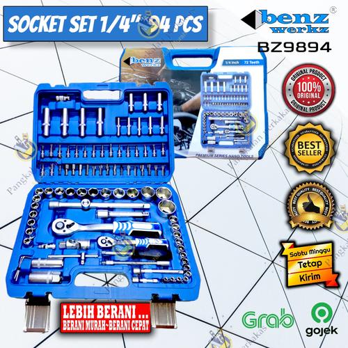 Jual KUNCI SOK SET 1/4 INCI SOCKET SET 94 PCS BENZ BZ9894 - Jakarta Barat - Pangkalan perkakas ...