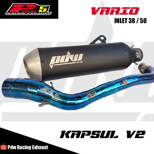 Jual Knalpot Kapsul V2 Honda Vario Pdw Racing Exhaust - VARIO 125 NEW ...