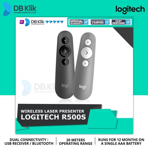 Promo Laser Presenter Logitech R500s Wireless&Bluetooth- Laser Pointer ...