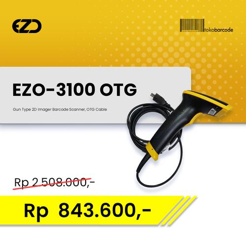 Jual BARCODE SCANNER 2D EZO-3100 W/ OTG CABLE & STAND - Jakarta Pusat ...