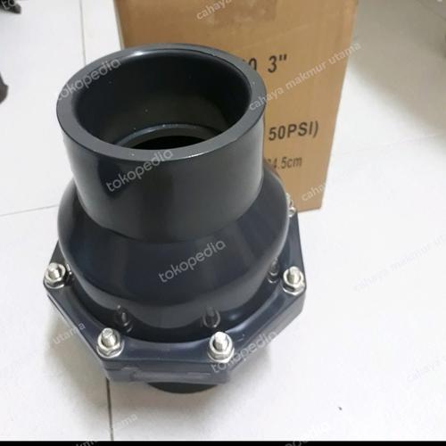 Jual swing check valve pvc 2 1/2"inch / klep tabok - Jakarta Barat ...
