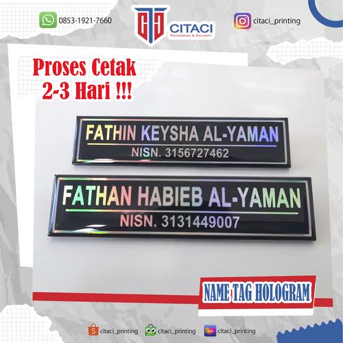Jual BAD NAMA HOLOGRAM TERKINI, NAME TAG HOLOGRAM, PAPAN NAMA HOLOGRAM ...