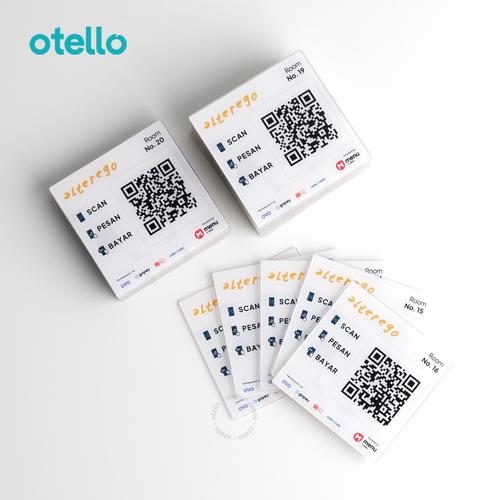 Jual Custom Nomor Meja Tempel Akrilik Print Label Tag Table Sign QR ...