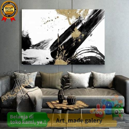 Jual lukisan abstrak modern minimalis ukuran 100 x 80 - tanpa bingkai ...