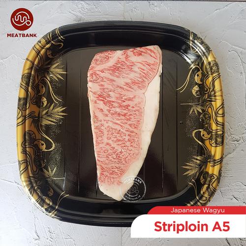 Promo MEATBANK JAPAN WAGYU STRIPLOIN A5 Kobe Beef Sirloin Kagoshima Steak - Alumunium+1 ice ...