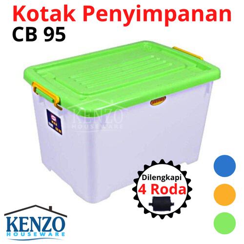 Jual Container Box Shinpo CB 95 Liter Kontainer Storage Box CB95 Roda - Kota Depok - Zahra ...