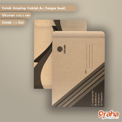Jual Print / Cetak Amplop Coklat Ukuran A4 (30x22 cm) + Tanpa Seal ...
