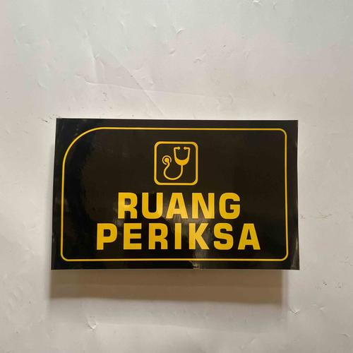 Jual Stiker Ruang Periksa, Stiker Klinik / Poliklinik - Kab. Sleman ...