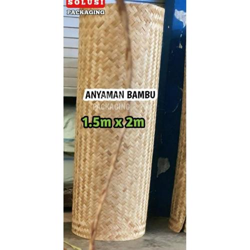 Jual anyaman bambu 1.5mx2m | gedek gedeg meteran dinding plafon bambu ...