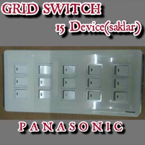 Jual Panasonic saklar 15gang 15 12 9 6 gang saklar grid switch full ...