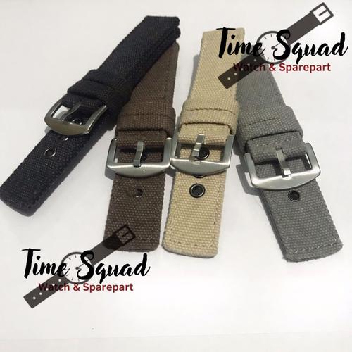 Jual TALI STRAP JAM TANGAN KANVAS TEBAL UNIVERSAL 20MM 22MM 24MM ...