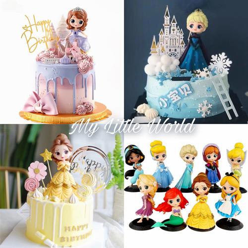Jual Topper Istana Princess Castle Dekorasi Cake Hiasan Belle Elsa ...