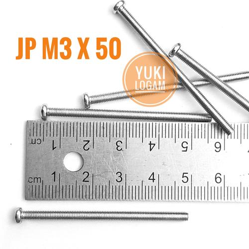 Jual 100 pcs baut M3 X 50 baut elektronik kepala bulat JP, panjang 5cm - Kota Surabaya - Yuki ...