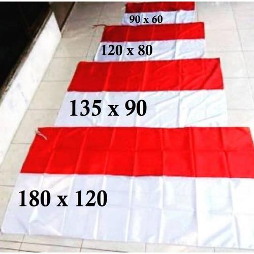 Jual Bendera Kain Merah Putih Berbagai Ukuran - Kain Saten, 135X90 ...