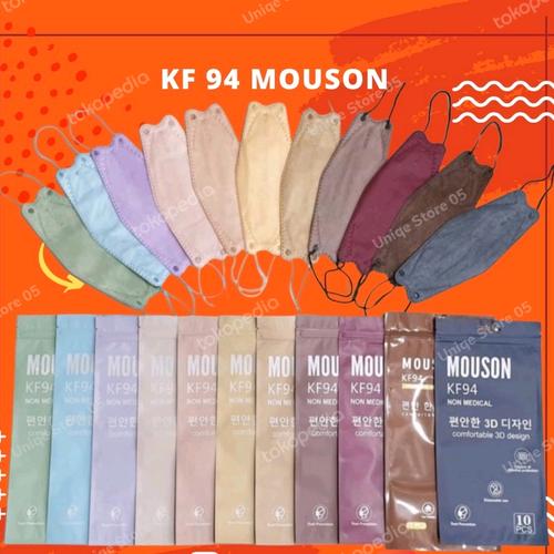 Jual masker kf94 mouson original isi 10pcs / mouson kf94 premium mask ...