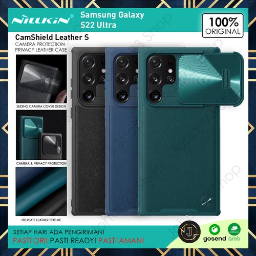 Jual Case Samsung Galaxy S22 Ultra NILLKIN CamShield Leather Camera ...