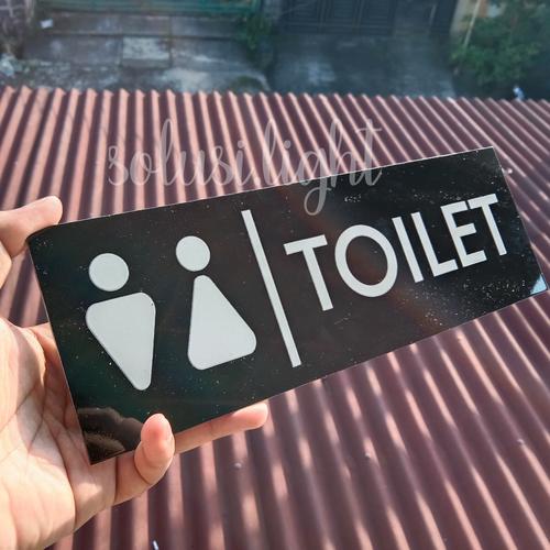 Jual Sign Board TOILET Akrilik Sign - Tulisan TOILET Akrilik - Logo ...