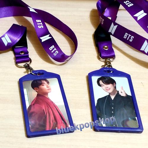 Jual Lanyard ID Card Tag 2 Sisi Plus Photocard BTS Request Member - Kab ...