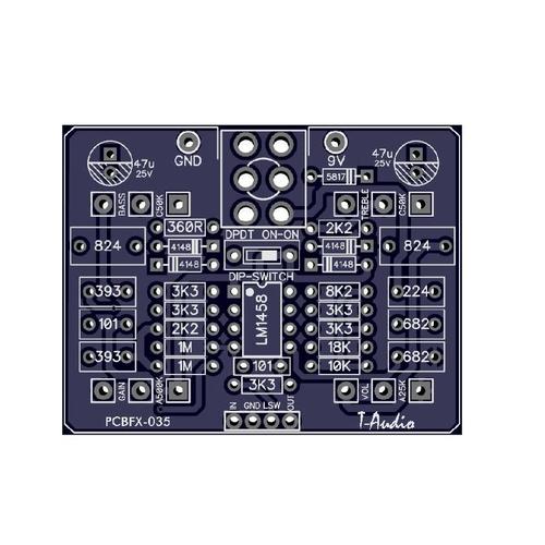 Jual T-Audio PCBFX-035 Based On Timmy3 Timmy 3 PCB Overdrive Pedal Efek ...