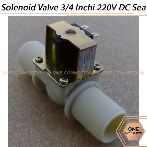 Jual Solenoid Valve 3/4 220V AC Sea NC IN OUT 3/4" Kran keran Electrik ...