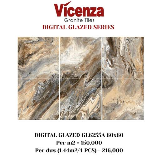 Jual Granit Granite Tile 60x60 Lantai Marmer Mewah Coklat Abu Glossy ...