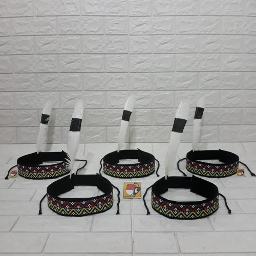 Jual Topi dayak bludru hitam / aksesoris tari / kepala / tari ...
