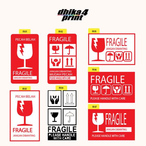 Jual Cetak Stiker Label Pengiriman / Sticker Fragile/Label jangan ...