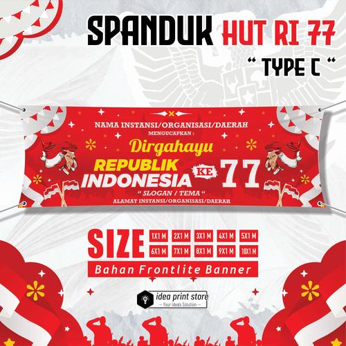 Jual SPANDUK HUT RI 3X1 METER KEMERDEKAAN AGUSTUSAN BANNER ...