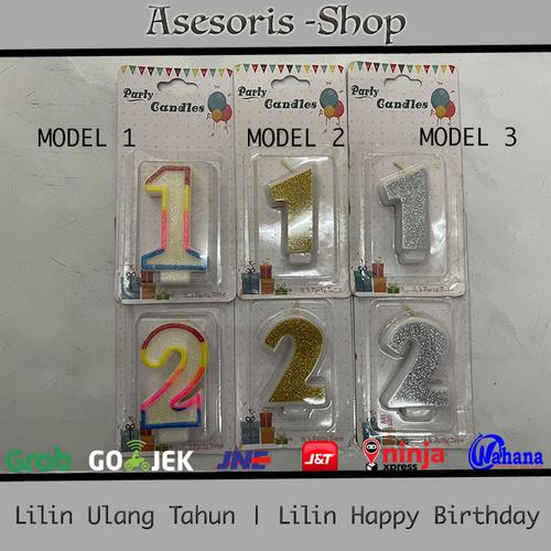 Jual Lilin Batang Angka Ulang Tahun | Lilin Angka Happy Birthday Ultah ...