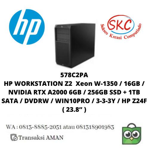 Jual 578C2PA HP WORKSTATION Z2 Xeon W-1350/16GB/NVIDIA RTX A2000 6GB ...