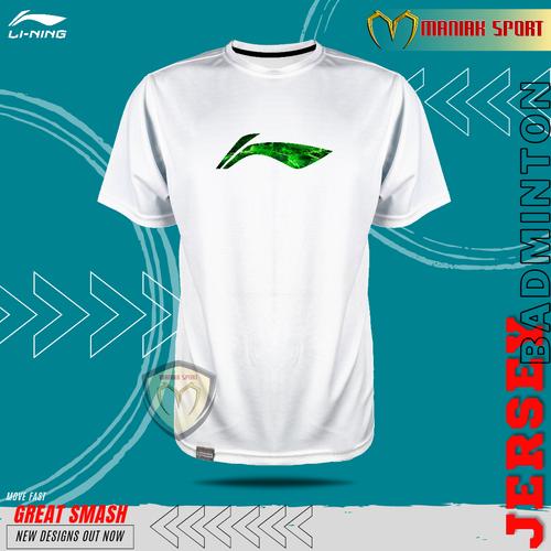 Jual KBLP01 - KAOS BADMINTON BAJU BULUTANGKIS LINING PREMIUM SABLON DTF ...