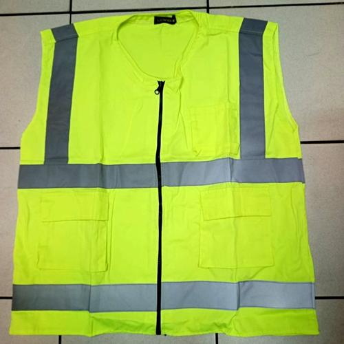 Jual rompi safety hijau stabilo/rompi proyek/rompi proyek bahan drill ...