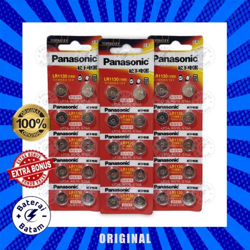 Jual Original Baterai Original Panasonic LR1130 LR 1130 LR54 AG10 G10A ...
