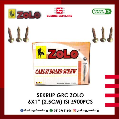 Jual Skrup Sekrup GRC Carlsi Board Screw 6x1" Inch 2.5cm ZOLO Kuning 1 ...