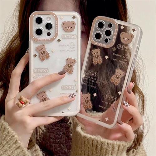 Jual Case Poco X3 Pro NFC Silicon Milk Bear Character Transparan - Poco ...