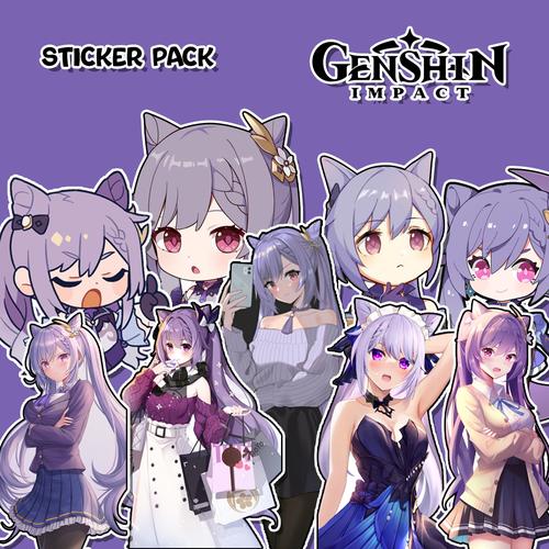 Jual Sticker Pack Keqing Genshin Impact / Stiker pack Anime - 1 - Kab ...