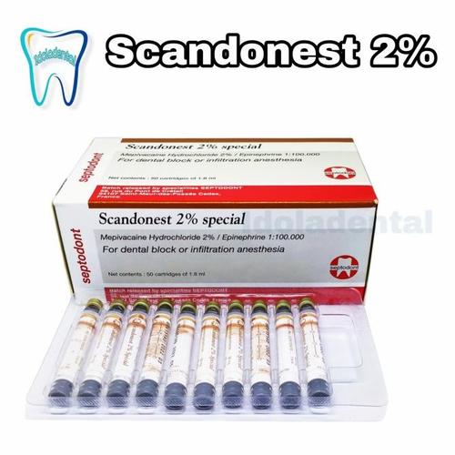 Jual READY DENTAL SCANDONEST 2 % SPECIAL AMPUL CARPULE CITOJECT / - Box ...