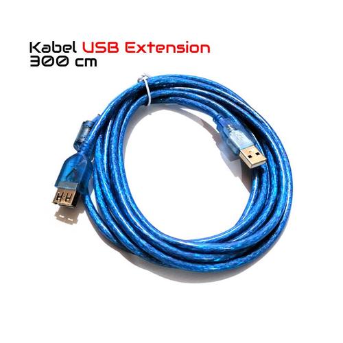 Jual Kabel Extension USB 3 m kabel sambungan USB 3 meter usb male to ...