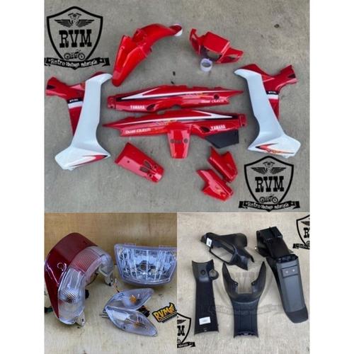 Jual Paket body yamaha FizR SS Two merah set body kasar fiz r lampu ...