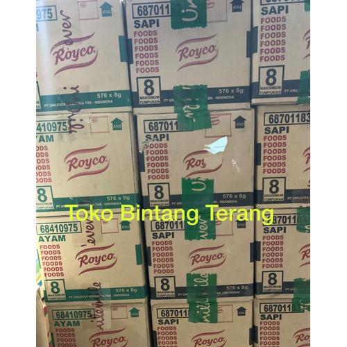 Jual Bumbu Kaldu Royco Ayam / Sapi Renceng 1 Dus Karton 576 x 8 gr (48 pak) - Ayam - Jakarta ...