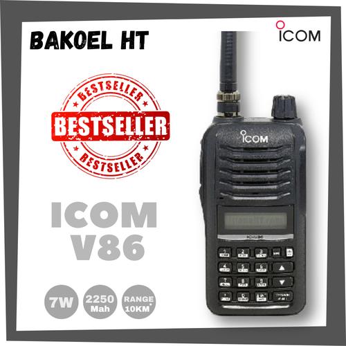 Jual HT Handy Talky Icom V86 IC V-86 VHF 7 Watt Walkie Talkie Single ...