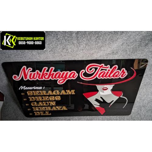 Jual Jual Cutting Letter Akrilik 3MM Papan Nama Acrilik + Letter ...