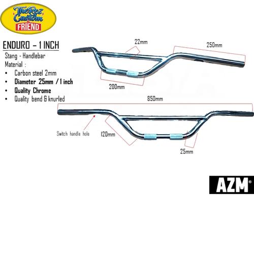 Jual Stang Custom Stang Harley Stang HD Stang 1 inch Enduro Chrome ...
