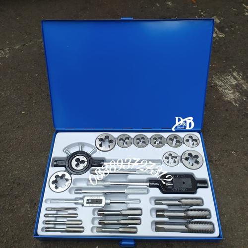 Jual Alat Senai Tap Ulir Drat Mur Baud Set 25 Pcs SKC Tap And Die 1/4 ...